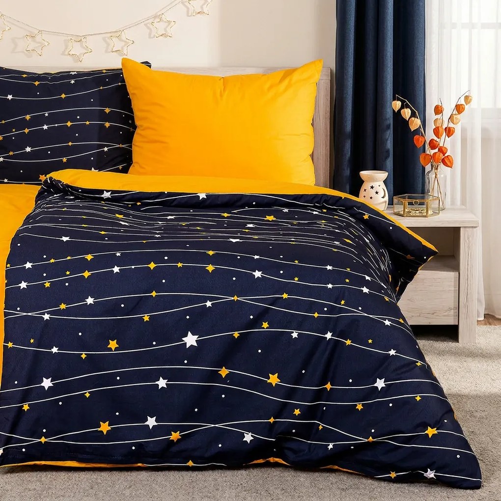 4Home Bavlněné povlečení Night sky, 140 x 200 cm, 70 x 90 cm