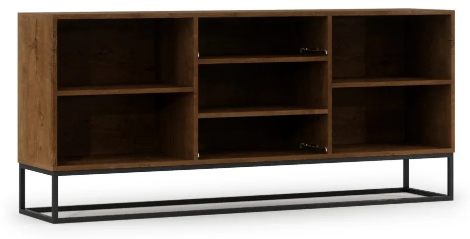 Expedo Komoda AVARIO W-KOM180, 180x80x40, dub artisan/bílá lesk