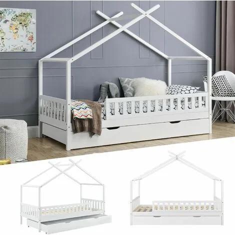 Goleto Dětská domečková postel Tipi 94 × 206 × 166 cm | bílá