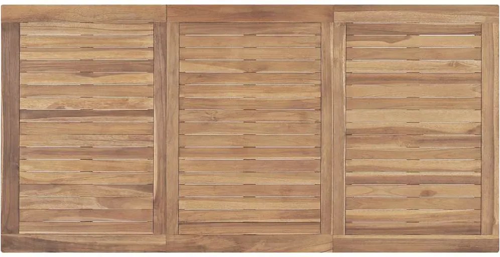 Zahradní jídelní stůl 160 x 80 x 77 cm masivní teakové dřevo 315620