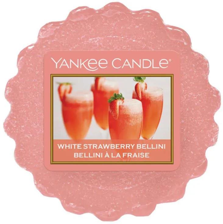 Yankee Candle - vonný vosk White Strawberry Bellini 22g