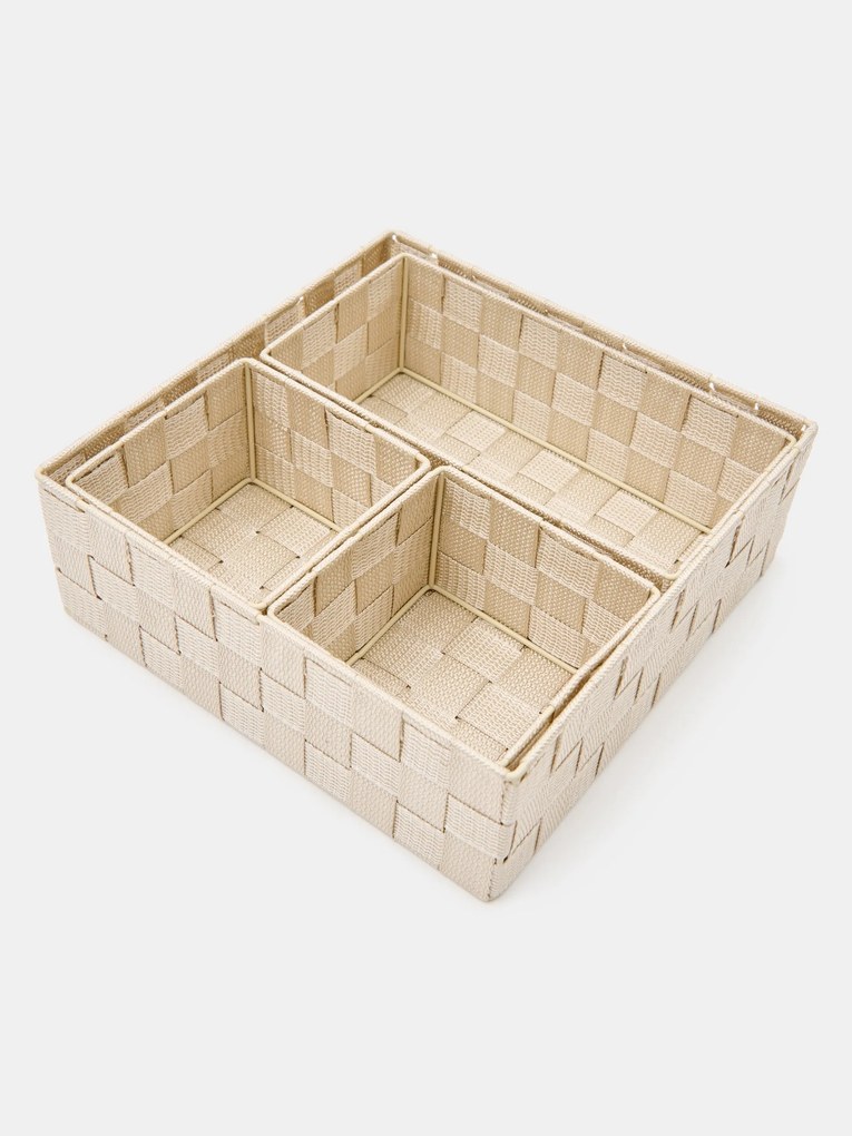 Sinsay - Pletené organizéry 4 pack - béžová