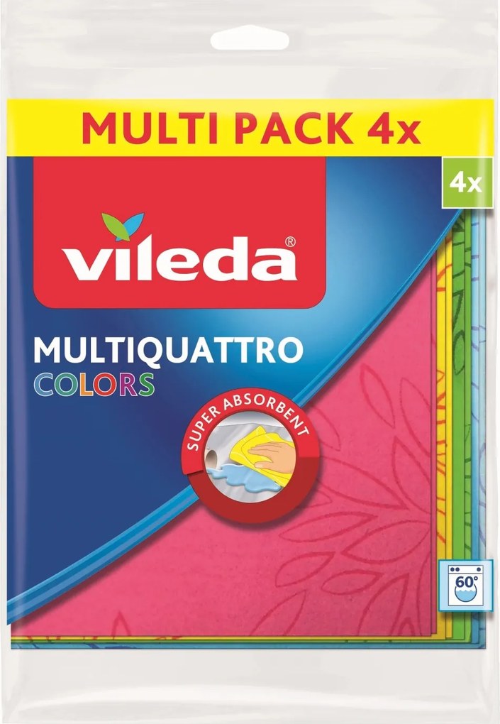 Vileda Multiquattro Colors hadřík 4ks