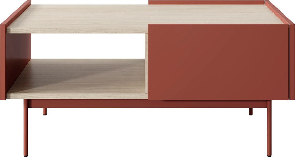 PCo Konferenční stolek CERAMIC L-97, 97 cm Červená