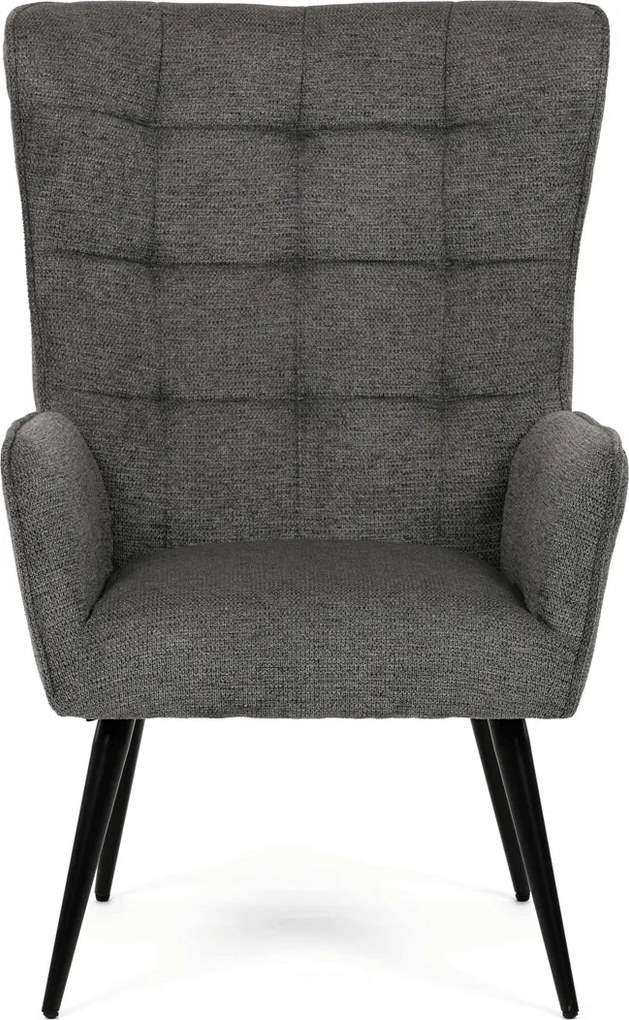 Relaxační křeslo ušák WIPPY - šedá látka