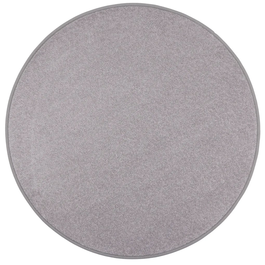 Vopi koberce Kusový koberec Eton šedý 73 kruh - 400x400 (průměr) kruh cm