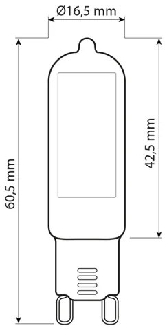 LED žárovka G9 McLED 4W (40W) teplá bílá (3000K) ML-326.004.92.0