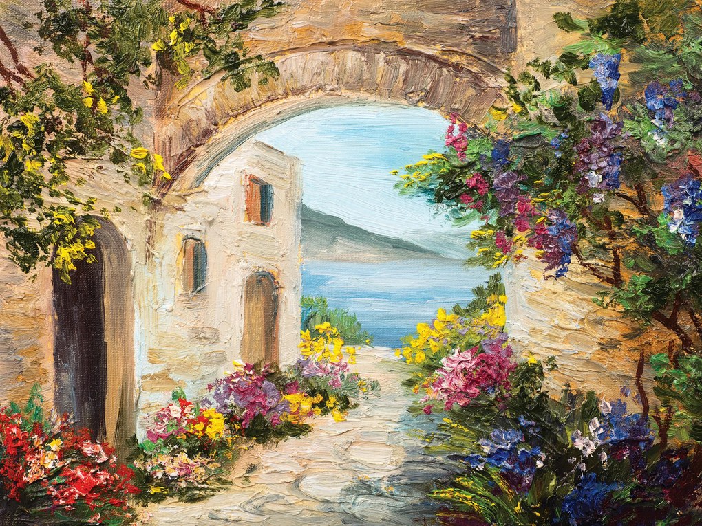 XXXLutz MALBA NA PLÁTNĚ, architektura, pláž a moře, 30/40 cm Euroart - Obrazy na plátně - 005721166902