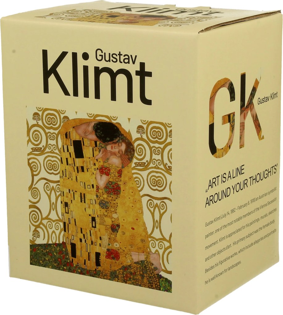 Porcelánový hrnek Klimt The Kiss Ecru 650 ml