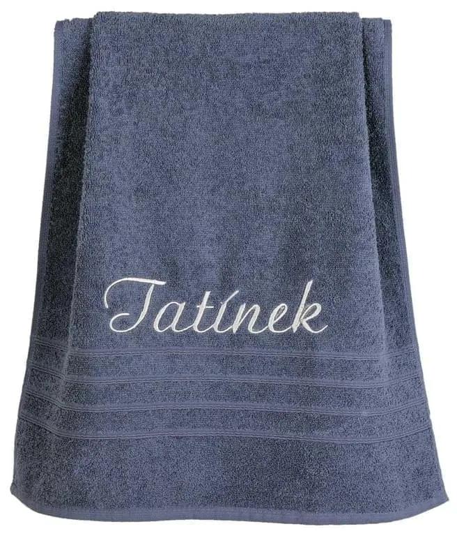 DekorTextil Dárkový ručník Tatínek - šedomodrý