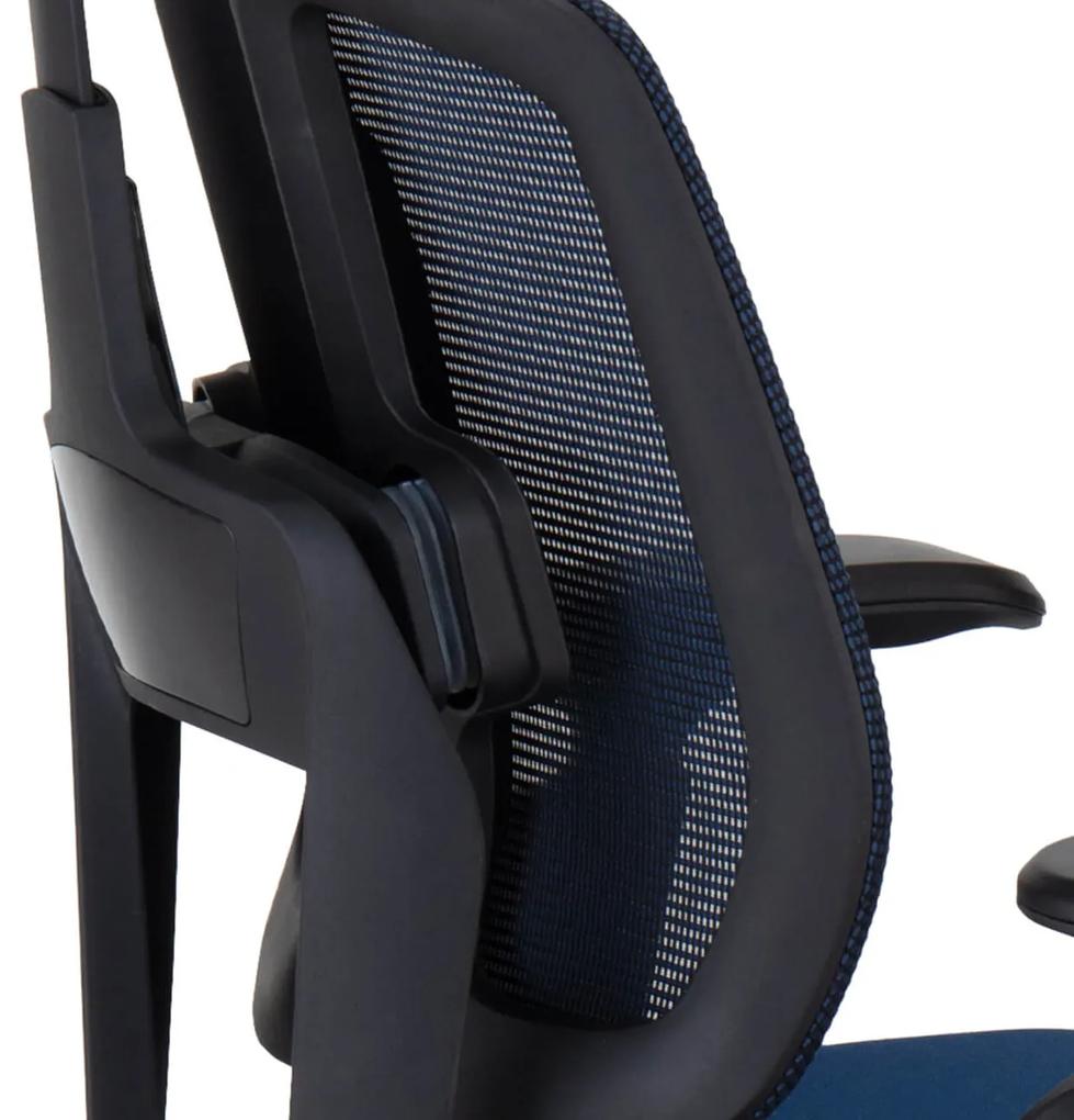 Ergonomická kancelářská židle Liftor Active, modrá (textil + síťovina)