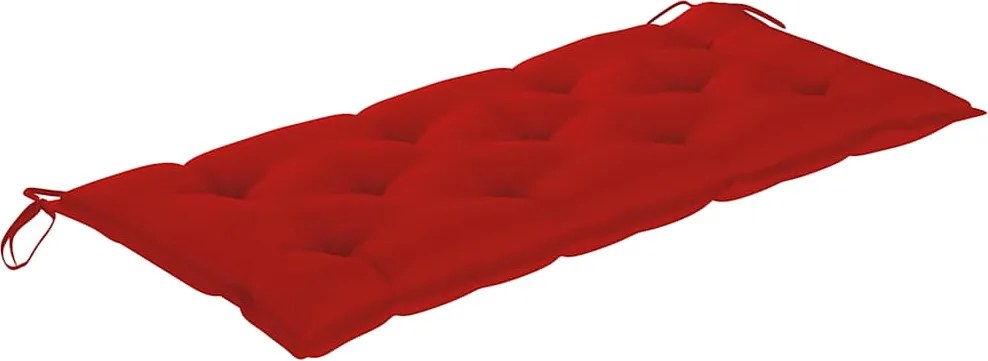 Zahradní lavice s poduškou 120 cm masivní akáciové dřevo 3063789
