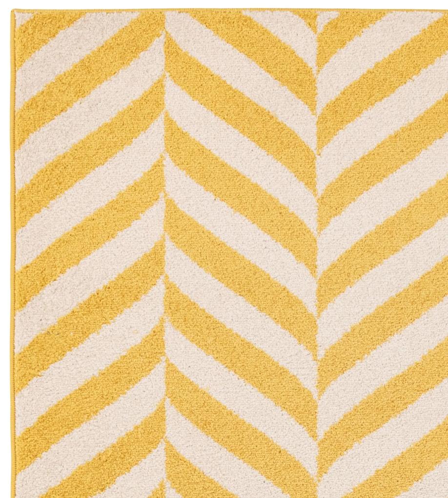 Tribeca Design Kusový koberec Jars Yellow Chevron Rozměry: 120x170 cm