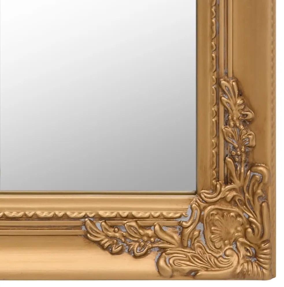 Volně stojící zrcadlo zlaté 50 x 200 cm - Default Title