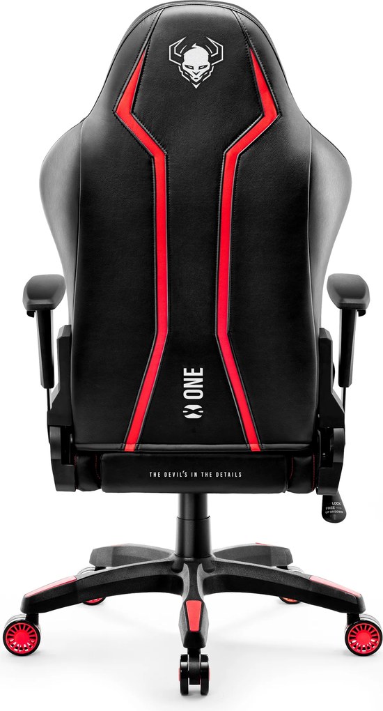 Herní křeslo z eko kůže Normal Size, černý-červený: Diablo X-One 2.0