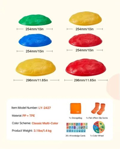 Kids Balanční odrazové můstky Senzorická překážková dráha 6 KS Venkovní – LY-2427