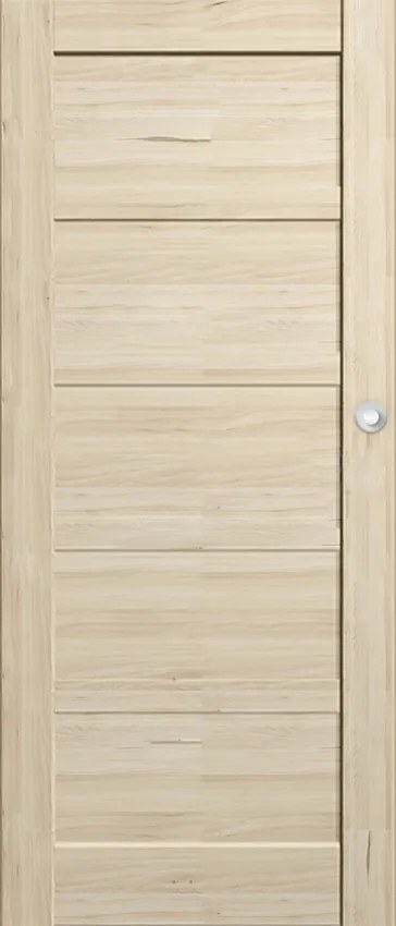 posuvné interiérové dveře do pouzdra BRAGA plné, model 1 Průchozí rozměr: 70 x 197 cm, Orientace dveří: Levé dveře, Dekor: Dub riviera