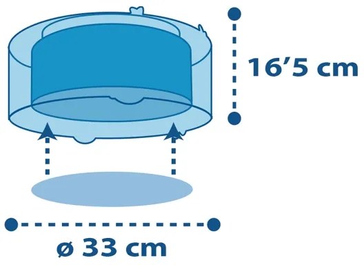 Dalber 41346 - Dětské stropní svítidlo PLANETS 2xE27/60W/230V