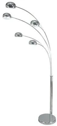 Retro stojací lampa Palp chrom