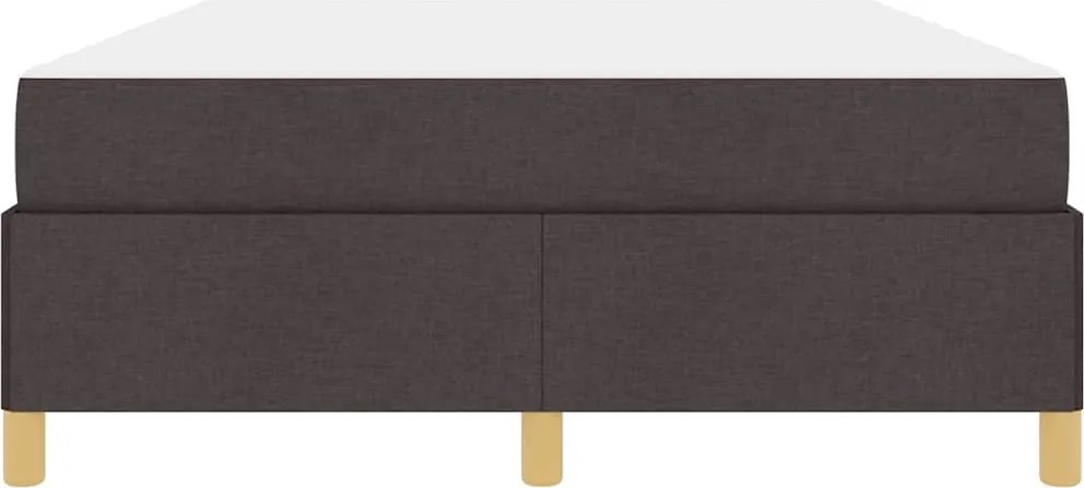 Rám postele Tmavě hnědá 140 x 190 cm textil 3398937