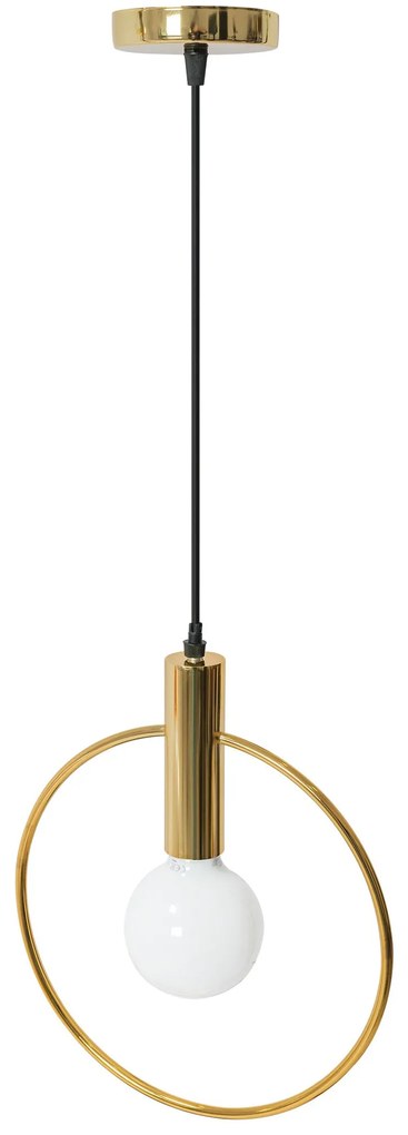 Toolight, Stropní svítidlo závěsné - kruh zlatý APP485-1CP, zlatá, OSW-00909