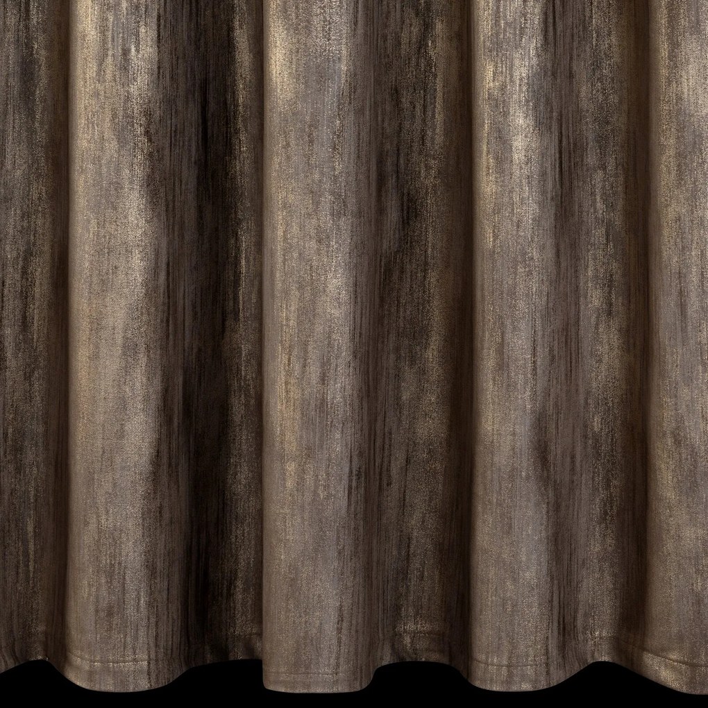 ZATEMŇOVACÍ ZÁVĚS NA PÁSCE ESTEL 140 X 270 CM HNĚDÁ