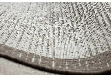 Dywany Luszczow Kusový koberec SIZAL FLOORLUX 20401 vzor rámu šampaňské / taupe Rozměr koberce: 200 x 290 cm