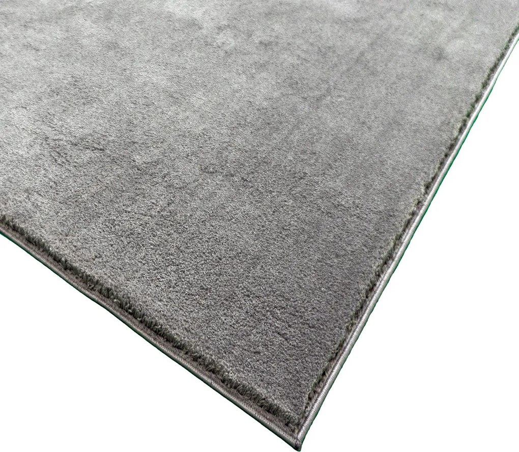 BE Koberec Oslo OSLO 7000 GREY - šedý obdélníkový Rozměr: 60x100 cm