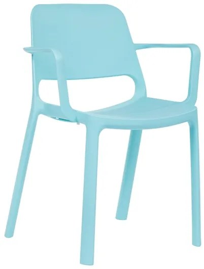 Celoplastová deignová židle PIXEL BR (EJ-sv. modrá)