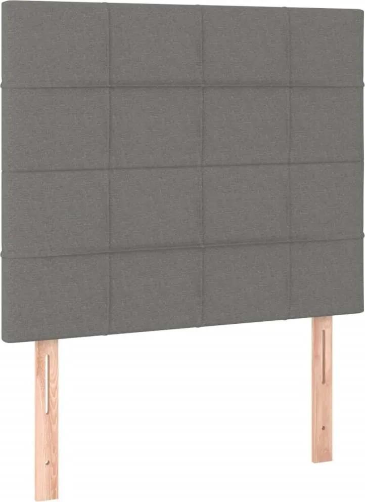 vidaXL Box spring postel s matrací 90x190 cm textil [3131954] Barva: Černá