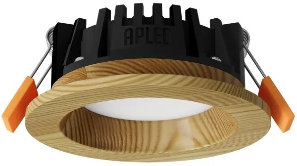 APLED - LED Podhledové RONDO WOODLINE LED/3W/230V 3000K pr. 9 cm borovice masiv