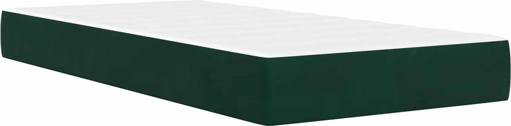Rám postele s matrací s matrací Tmavě zelená 80 x 200 cm samet 3414761