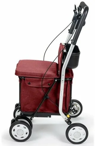 Carlett Senior Comfort nákupní taška na kolečkách 29 l, rubínová