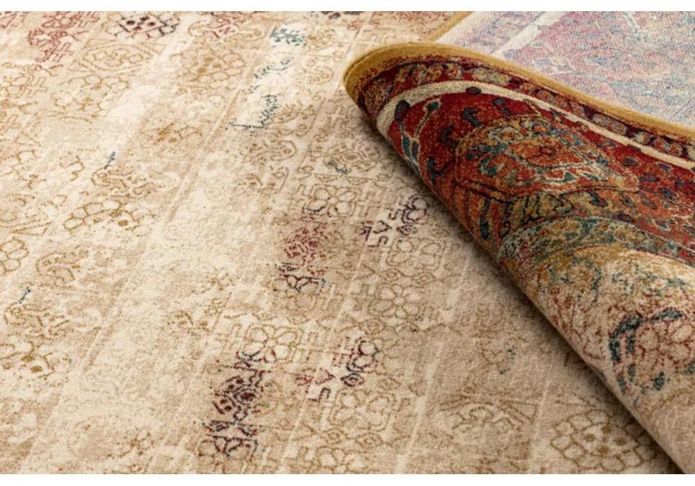 Vlněný kusový koberec Pamuka krémovo vínový 200x300cm