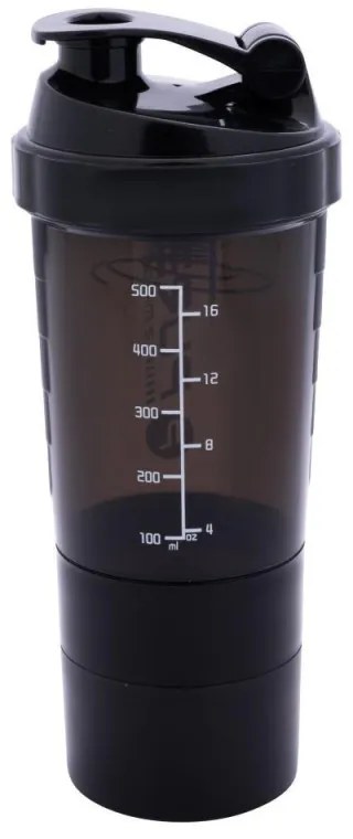 Vícedílný shaker/šejkr P2I 500ml - černá