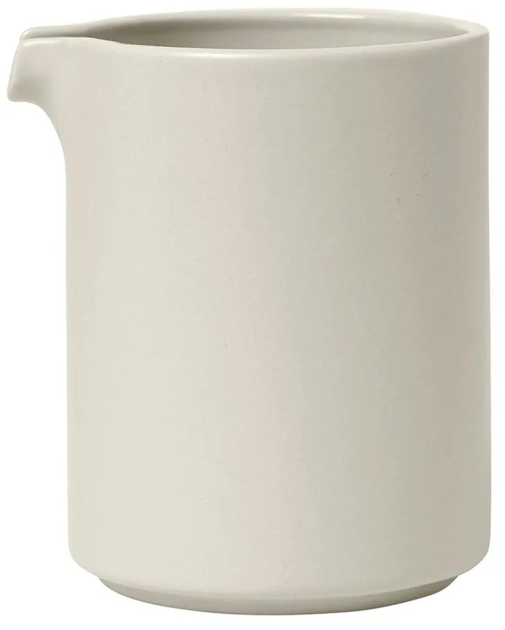 Bílá keramická mléčenka Blomus Pilar, 280 ml