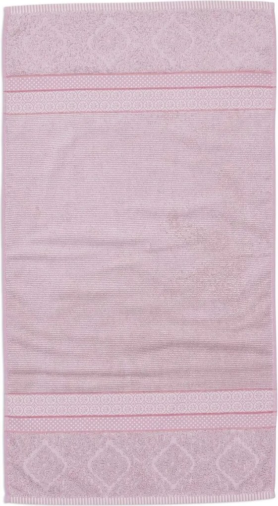 Pip Studio ručníky z bavlněného froté Soft Zellige, lila (Luxusní ručníky z bavlněného froté v designu Soft Zellige v barvě lila)