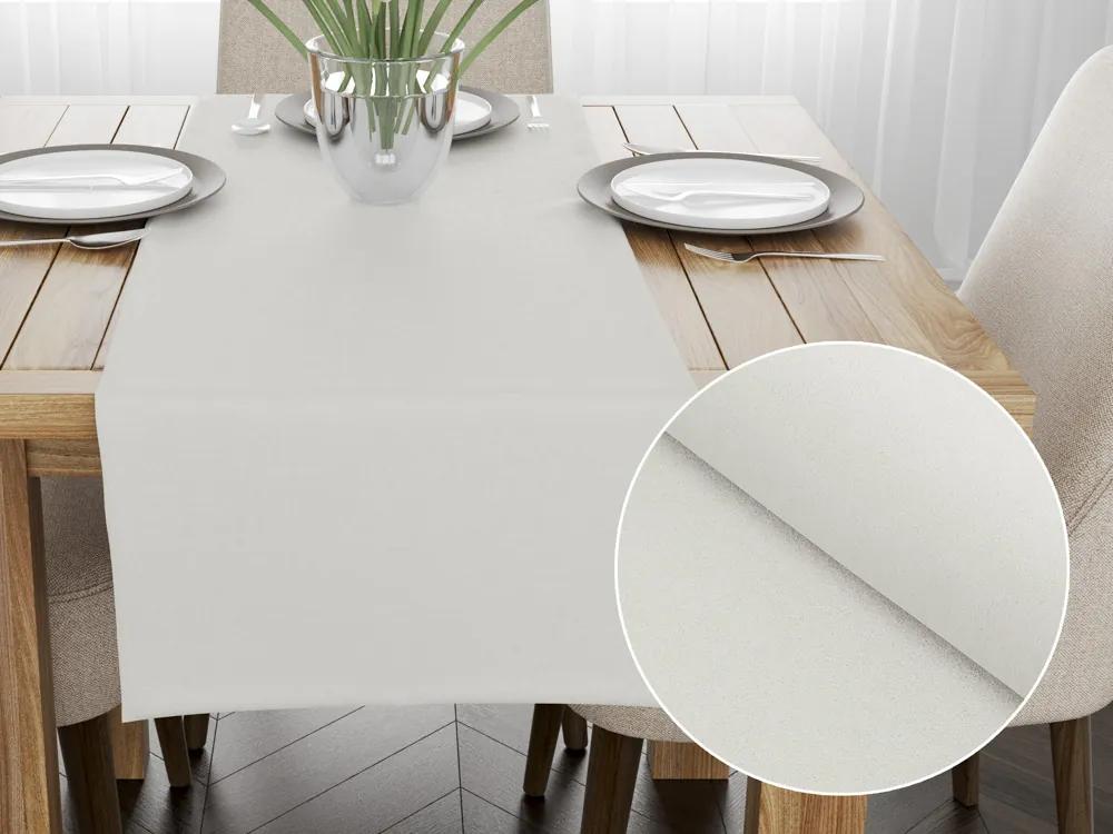 Biante Dekorační běhoun na stůl BKS-403 Světle šedobéžový 35x160 cm