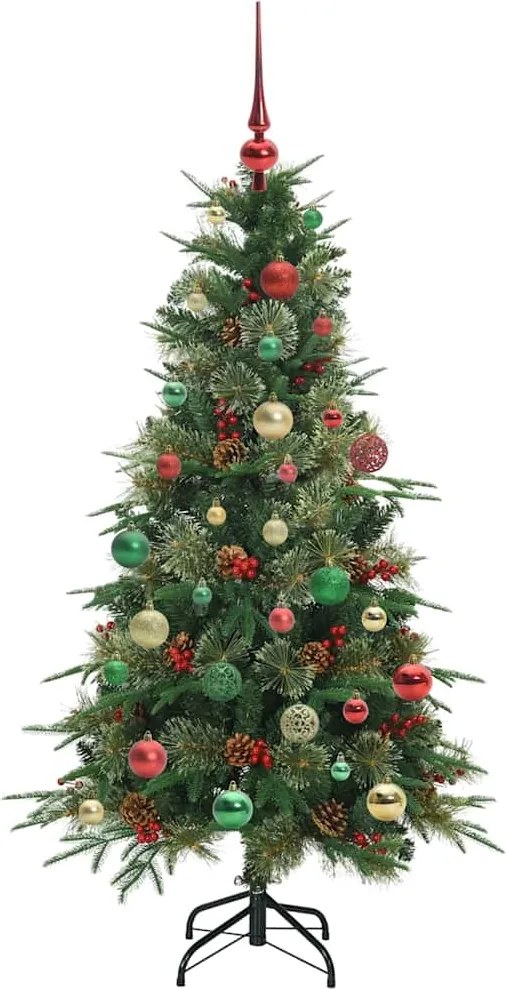 Umělý Skládací Vánoční Strom s stojanem Zelená 150 cm PE a PVC 3397414