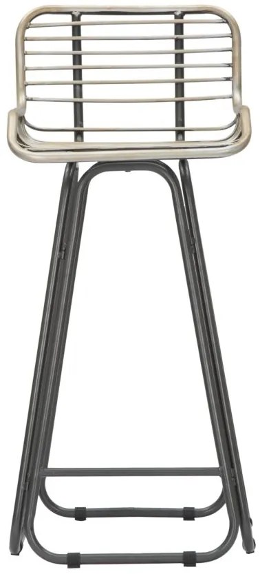 Barová stolička Mauro Ferretti Dara 45x45x102 cm, tmavě šedá/zelená