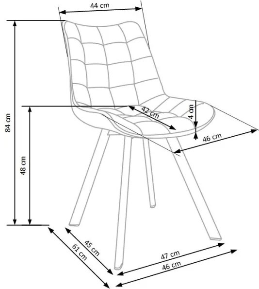 Jídelní židle COMORO 1 ks tmavě zelená