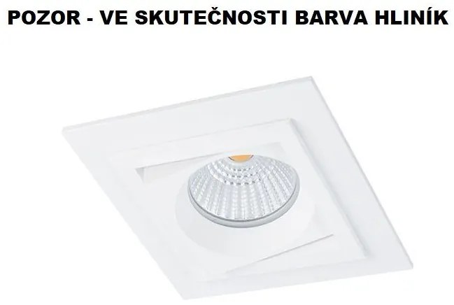 BPM 3070GU Vestavné svítidlo Aluminio Plata, kartáčovaný hliník 1x50W, 230V - BPM