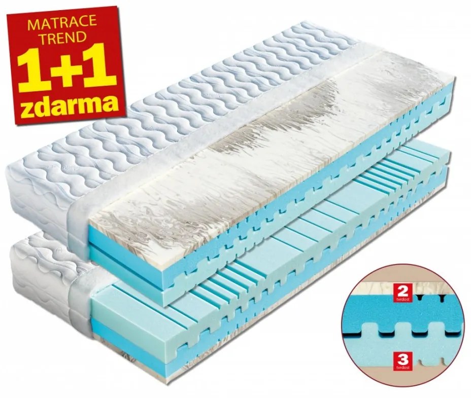 Matrace 1+1 zdarma ze studené pěny PANTERA Dřevočal