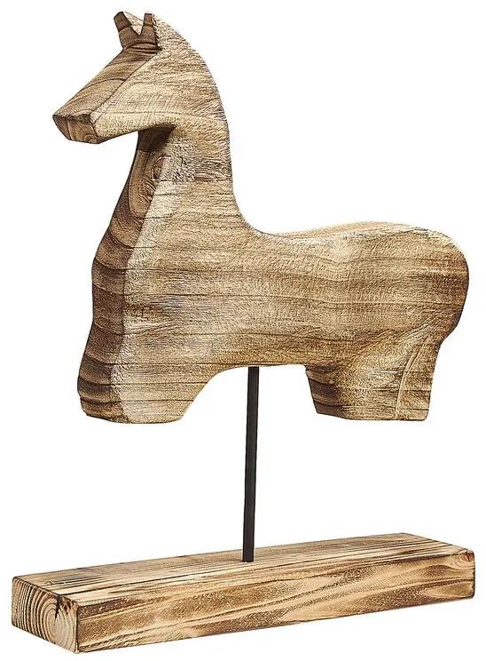 Dekorativní  figurka ze světlého dřeva COLIMA Beliani
