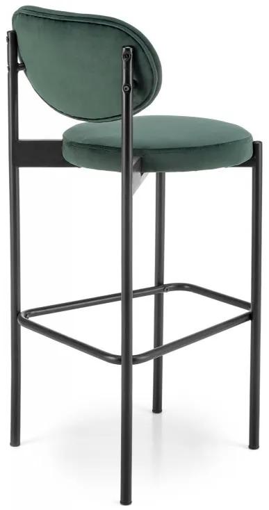 Barová židle- H108- Tmavě zelená