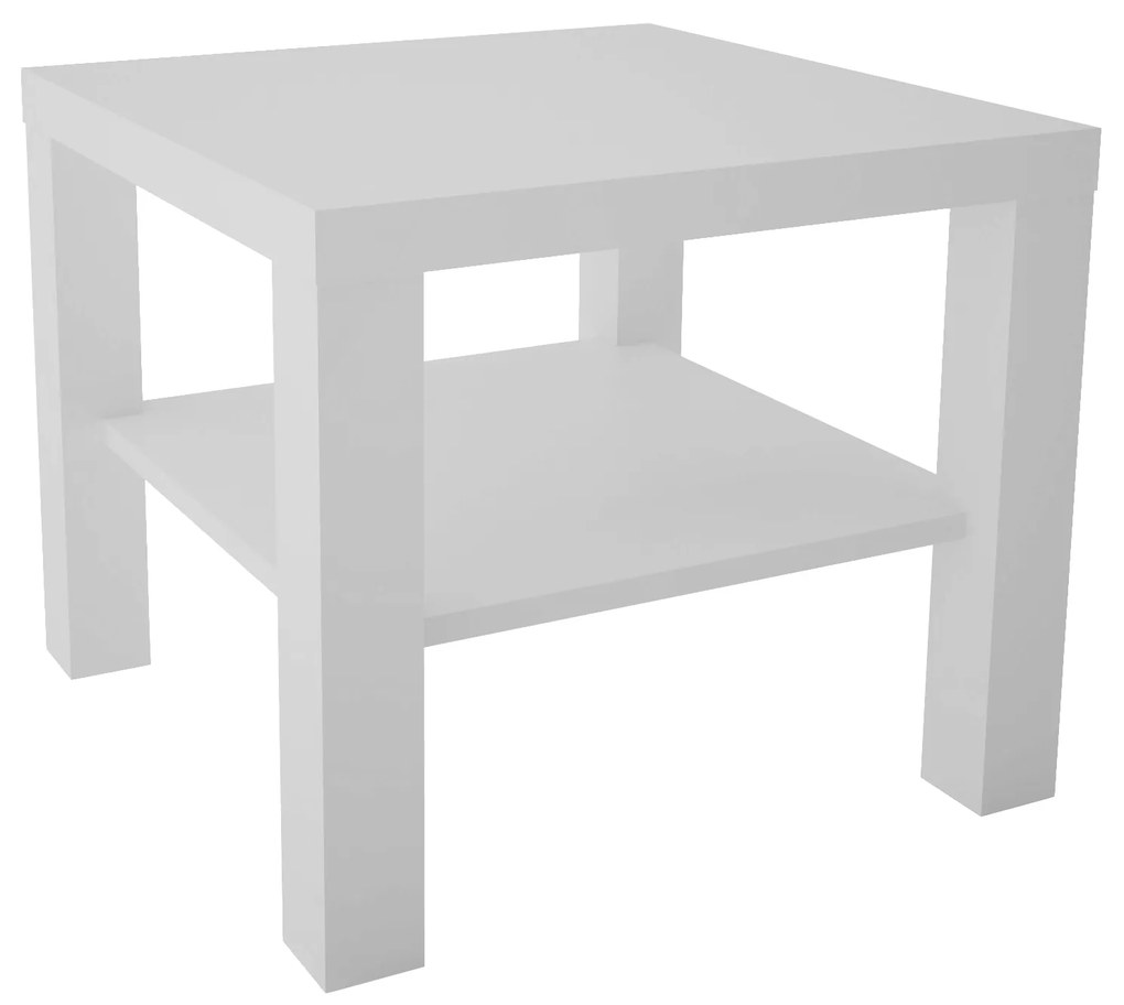 Konferenční stolek BILL 60x60 Hlavní barva: Bílá & Beton