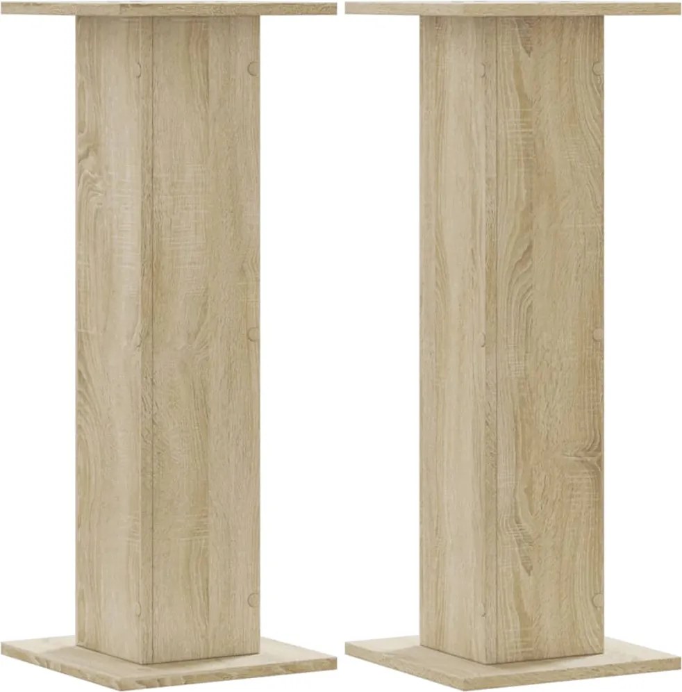 Stojany na rostliny 2 ks dub sonoma 30 x 30 x 80 cm kompozit 3307866