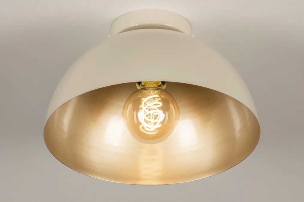 Stropní designové svítidlo do kuchyně Magna 30 Taupe and Gold