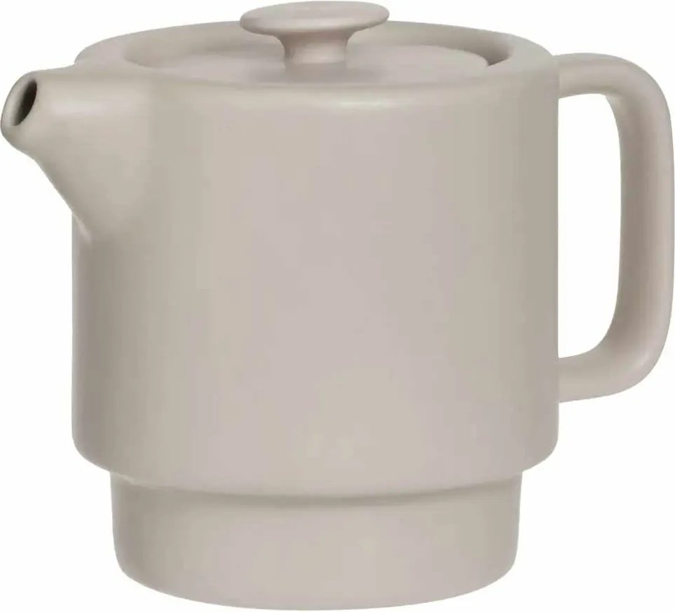 Konvice čajová s šálkem NATURAL, 800 ml, světle růžová