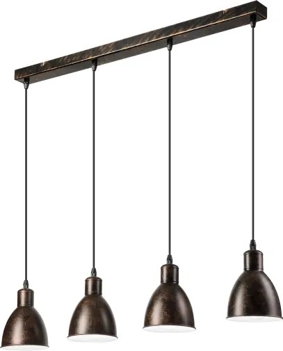 BRILAGI - LED Lustr na lanku RIDDY 4xE27/60W/230V měděná/patina